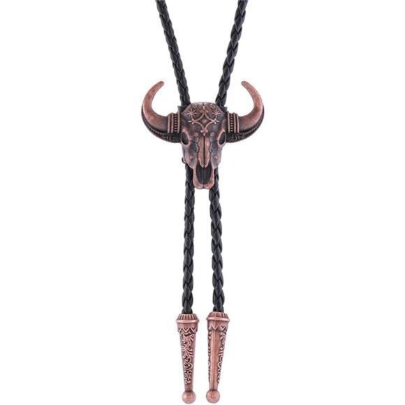 Accessories | Longhorn Bull Bolo Tie For Men Bronze Cow Bolo Tie | Poshmark